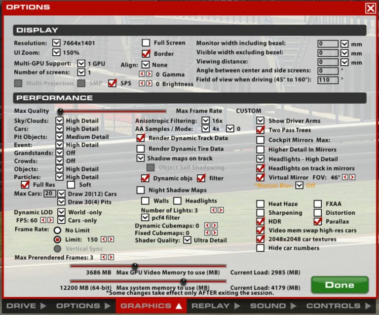 Pimax Crystal Light Settings for Sim Racing (iRacing / ACC)