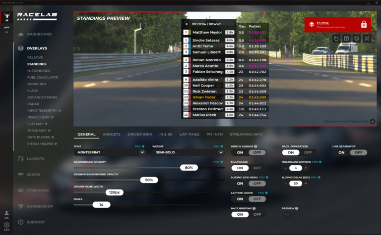 How to: iRacing Overlays with RaceLabApp