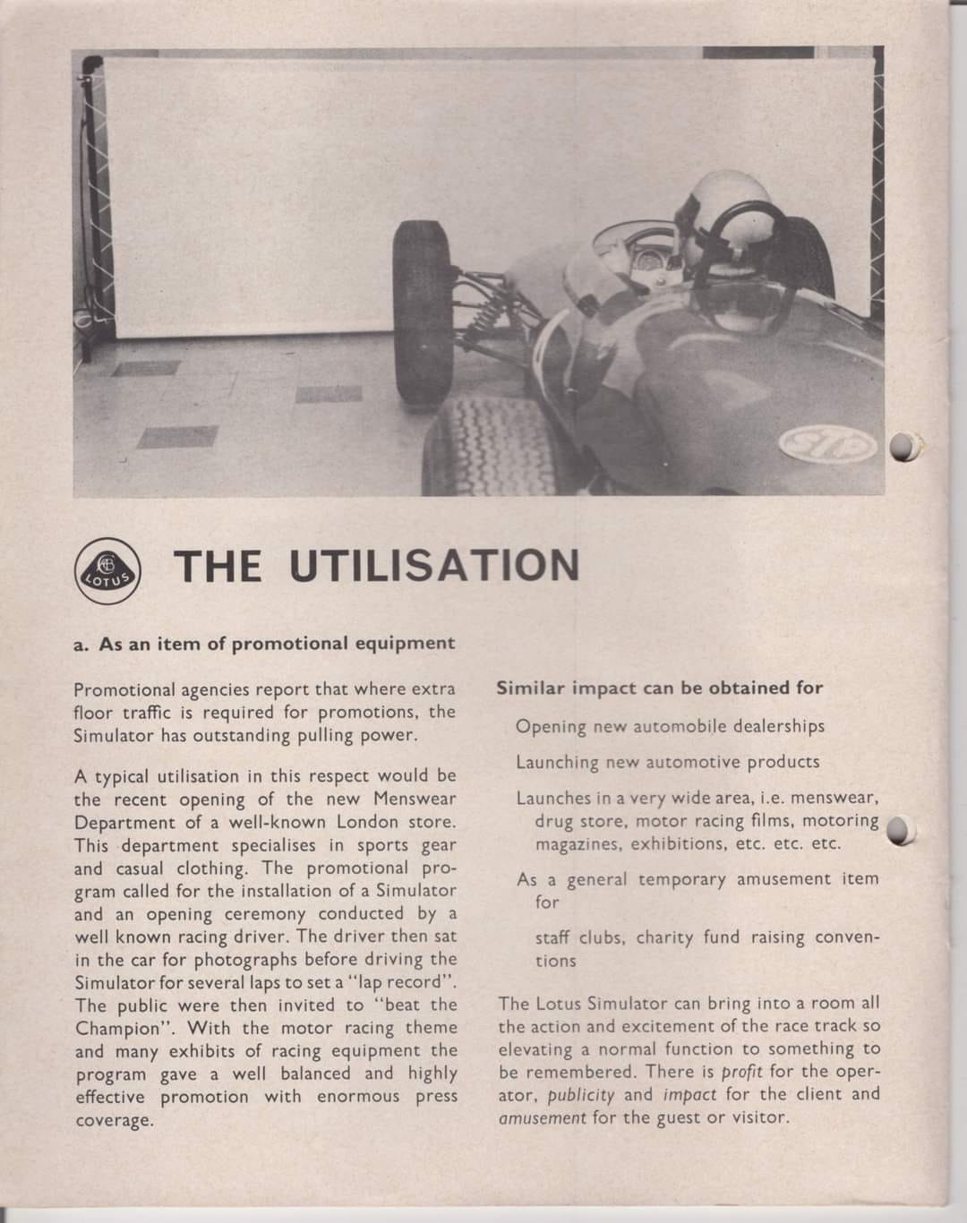 The First Racing Simulator Ever Built