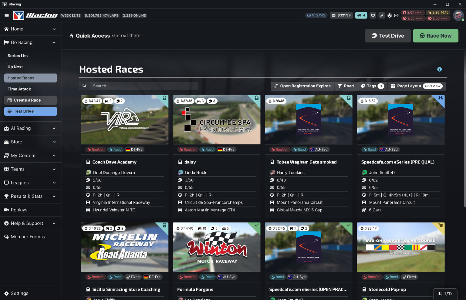Guide to the New iRacing UI for Web UI users