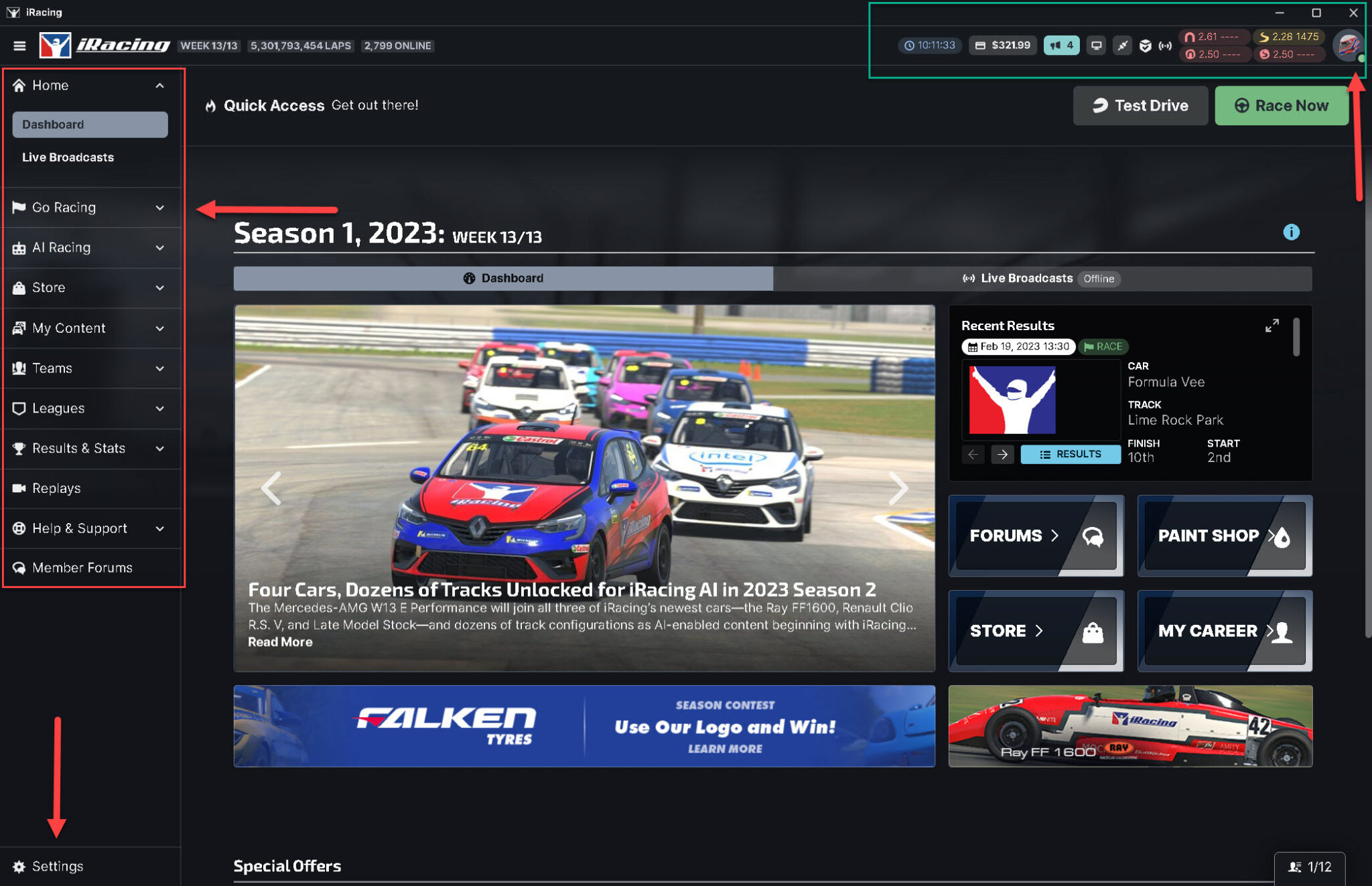 Guide to the New iRacing UI for Web UI users