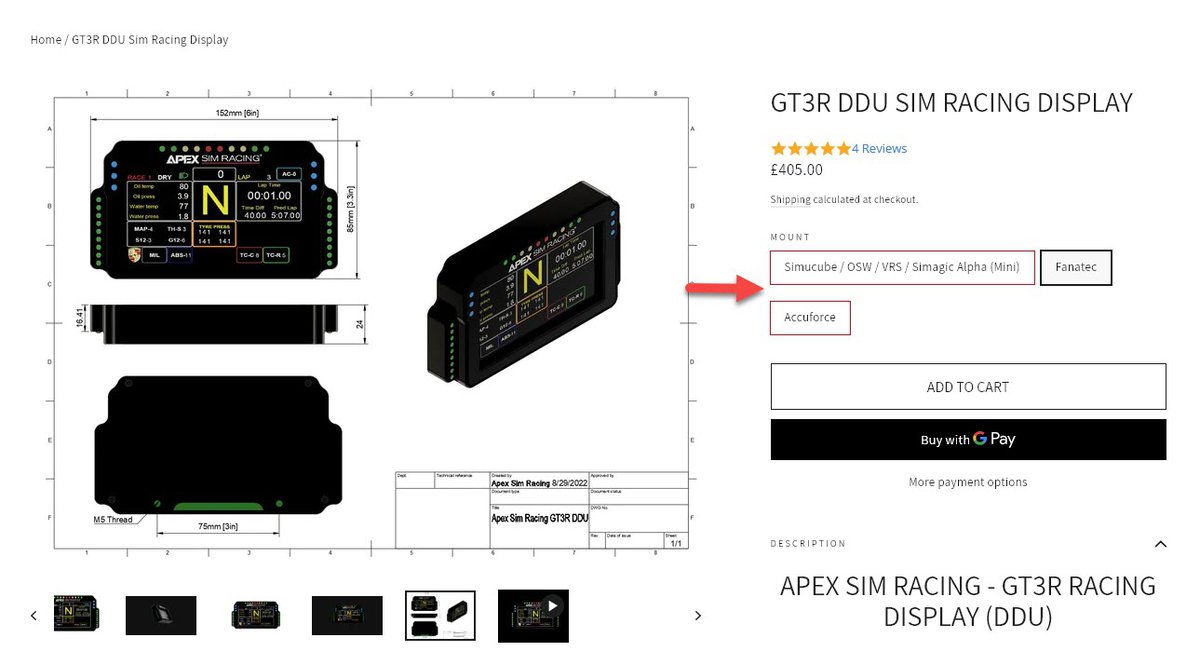 GT3R DDU Sim Racing Display: Our Review