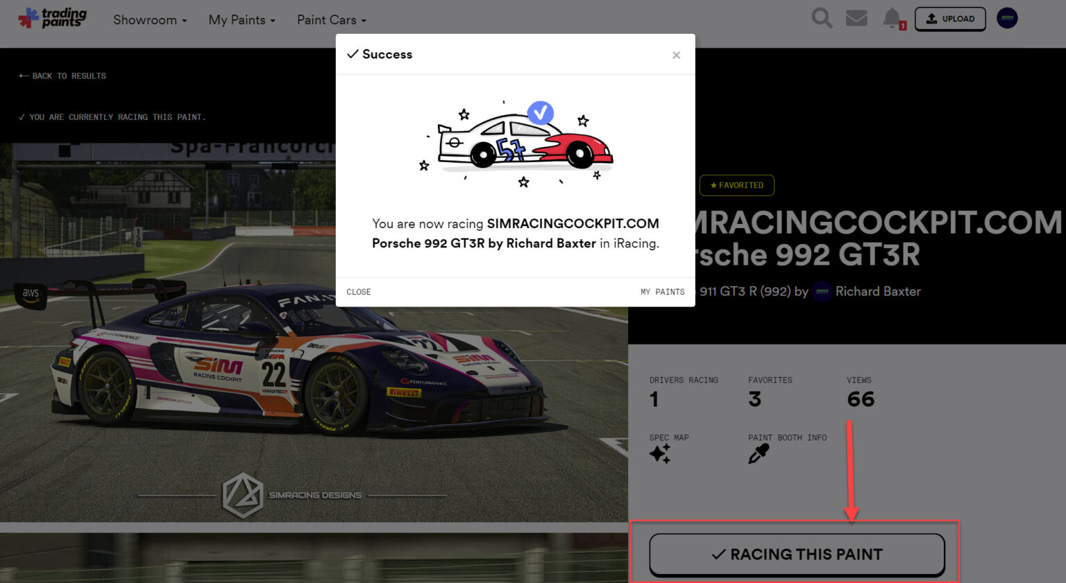 Free iRacing Liveries in Trading Paints