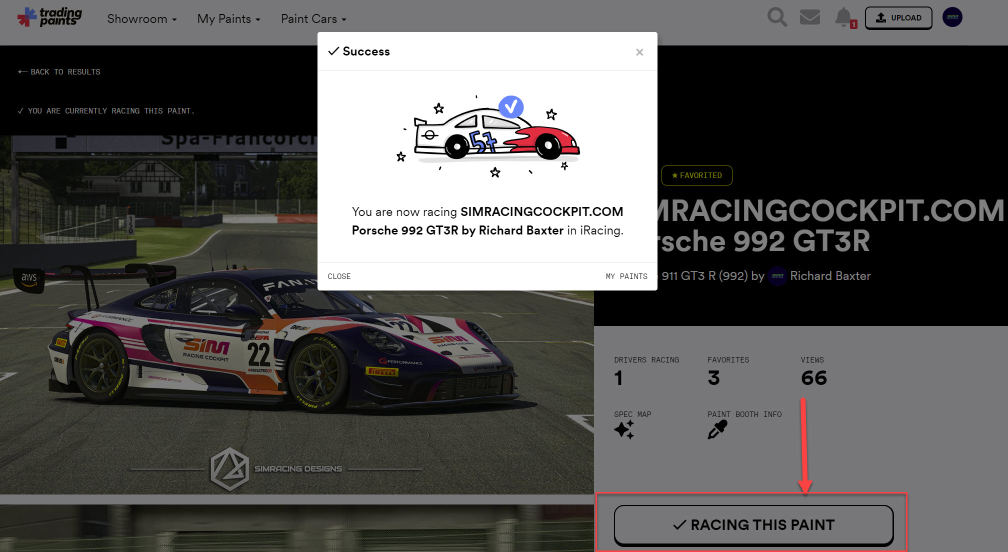Free iRacing Liveries in Trading Paints