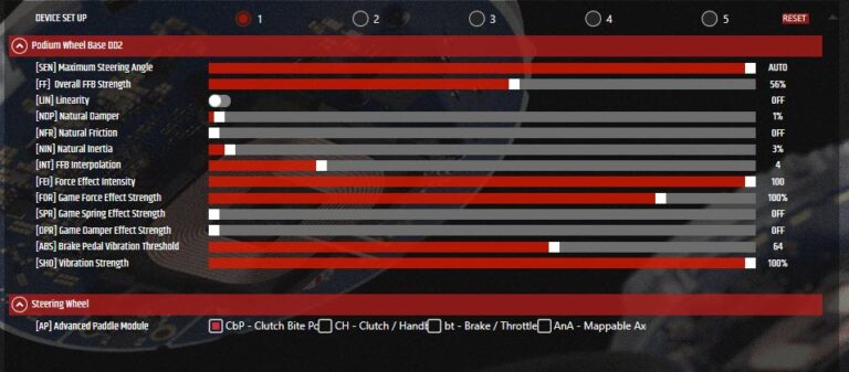 Fanatec Recommended Settings Guide for iRacing