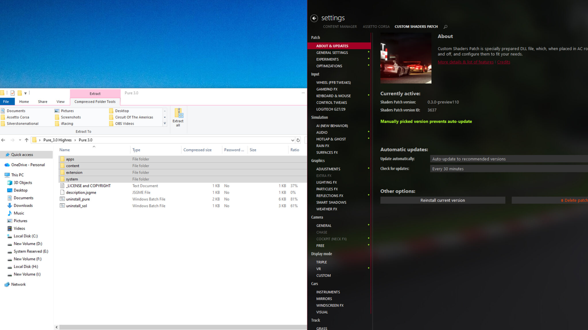 What is the Pure Weather mod for Assetto Corsa and How do I Install it?